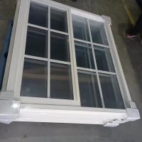 China Good Market Reputation UPVC Single Hung Window Featuring Pvc Grid Design for sale