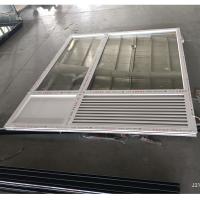 China Custom Aluminum Alloy Fixed Glass Window With Air Conditioning Vent for sale