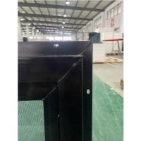 China Fly Screen Black UPVC American Single Sliding Window With FiberGlass Screen Netting Material for sale