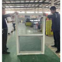 China Customized Size UV Resistant Vertical Sliding UPVC Single Hung Window With Fly Screen for sale