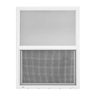 China Top- AAMA Certified Vinyl UPVC Single Hung Windows with Fiberglass Screen Netting Material for sale