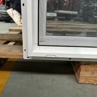 China Slim Black-Frame UPVC Sliding Window for Minimalist Office Partitions Double Glazed Green-Tinted UPVC Sliding Window for Energy Efficiency for sale