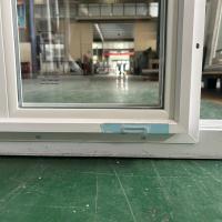 China Friction Hinge UPVC Sliding Window And Door Standard Notch Design With Float Glass for sale