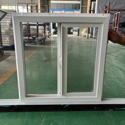 China Upvc Sliding Windows That Dont Stick Standard Notch Design With Float Glass for sale