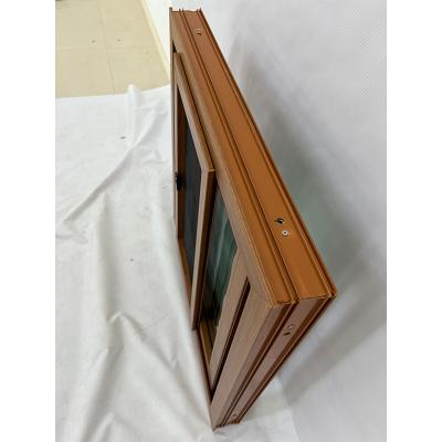 China Quiet Comfort & Classic Style Custom Wood-Grain Sliding Windows for sale