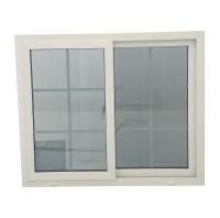 China Customizable Friction Hinge Heavy-Duty 80mm UPVC Double Sliding Windows for sale