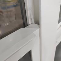 China Easy Clean UPVC Single Hung Windows High Floors White Vertical Sliding Window for sale