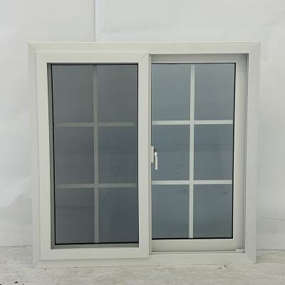 China Sliding Upvc Windows Price Uk/us For Noise Reduction Best UPVC Double Slide Windows For Extreme Winters for sale