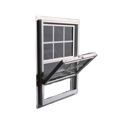 China Frosted Glass UPVC Window Single Hung with Customized Glass Applications for sale
