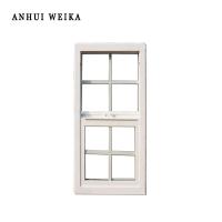 China Vertical Opening Direction UPVC Single Hung Window with Optional Screen Netting and Durable for sale