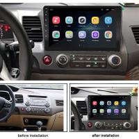 China 2008 2007 honda civic android 10.1 head unit Honda Civic 2007-2011 TFT Screen for sale