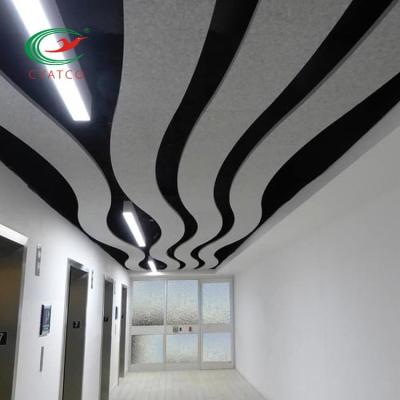 China Soundproofing Fiber Acoustic Ceiling Panels Fireproof Multicolor for sale