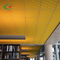China Soundproofing Fiber Acoustic Ceiling Panels Fireproof Multicolor for sale