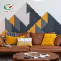 China Multicolor Triangle Acoustic Sound Tiles For Walls Flavorless for sale