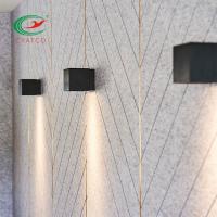 China Restaurant Engraved Felt Wall Panels Odorless Soundproof Echo Reduction for sale