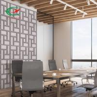 China Carved Hanging Office PET Acoustic Panels Odorless Lightweight for sale
