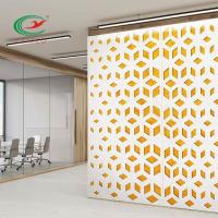 China Carved Hanging Office PET Acoustic Panels Odorless Lightweight for sale