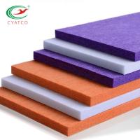 China Odorless Stable Acoustic Fiber Board , Multicolor Polyester Fiber Sound Absorption for sale