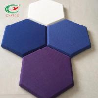 China Moistureproof Hexagon Acoustic Panel Design Harmless Sound Dampening for sale