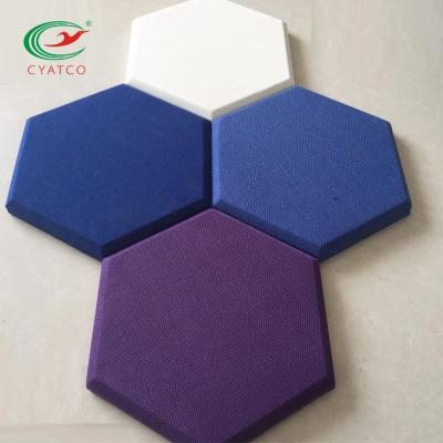 China Moistureproof Hexagon Acoustic Panel Design Harmless Sound Dampening for sale