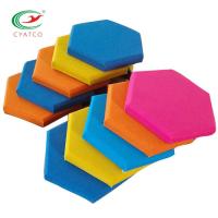 China Moistureproof Hexagon Acoustic Panel Design Harmless Sound Dampening for sale
