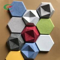 China Multiscene Hexagon Acoustic Ceiling Panels Wall Tiles Nontoxic Odorless for sale