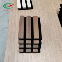 China Nontoxic Fireproof Acoustic Wood Wall Panels , Eco Friendly MDF Slat Board for sale