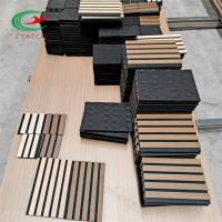 China Nontoxic Black Soundproof Wood Panels , Multipurpose Wood Acoustic Wall for sale