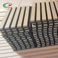 China Polyester Wooden Sound Acoustic Panel 2400x600mm Heat Insulation for sale