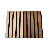China Polyester Wooden Sound Acoustic Panel 2400x600mm Heat Insulation for sale