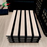 China FSC Wood Slat Sound Acoustic Panel Durable High Density Polyester for sale