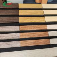 China FSC Wood Slat Sound Acoustic Panel Durable High Density Polyester for sale