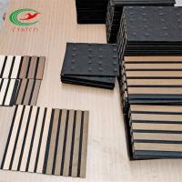 China FSC Wood Slat Sound Acoustic Panel Durable High Density Polyester for sale