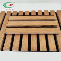 China Practical Slatwall Sound Acoustic Panel Natural Oak For Ceiling for sale