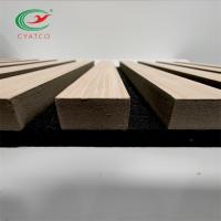 China Practical Slatwall Sound Acoustic Panel Natural Oak For Ceiling for sale