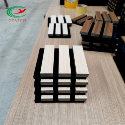 China Practical Wood Soundproof Panels , MDF Acoustic Wood Slat Ceiling for sale
