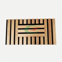 China Fireproof Slatted Timber Wood Sound Panels Thickness 21mm Harmless for sale