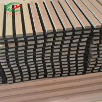 China Fireproof Slatted Timber Wood Sound Panels Thickness 21mm Harmless for sale