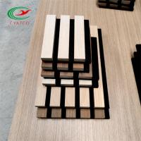 China Tasteless Sound Acoustic Panel Wood Slat For Interior Decoration Wall for sale