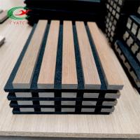 China Tasteless Sound Acoustic Panel Wood Slat For Interior Decoration Wall for sale