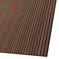 China Nontoxic Harmless Acoustic Wood Slat Panels , Fire Retardant Acoustic Ceiling Slats for sale