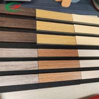 China Nontoxic Harmless Acoustic Wood Slat Panels , Fire Retardant Acoustic Ceiling Slats for sale