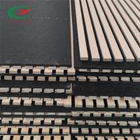 China Nontoxic Harmless Acoustic Wood Slat Panels , Fire Retardant Acoustic Ceiling Slats for sale