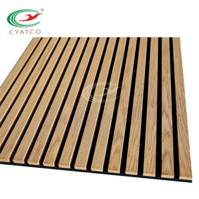 China Nontoxic Practical Acoustic Wood Slats , Moistureproof Wood Veneer Acoustic Panels for sale