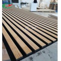 China Nontoxic Practical Acoustic Wood Slats , Moistureproof Wood Veneer Acoustic Panels for sale
