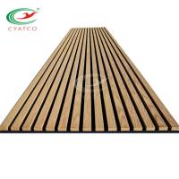 China Laminated Veneer Acoustic Slat Wood Wall Panels Mildewproof Flavorless for sale