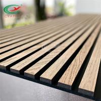 China Laminated Veneer Acoustic Slat Wood Wall Panels Mildewproof Flavorless for sale