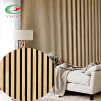 China Fireproof Tasteless Acoustic Wood Ceiling , Odorless Sound Absorbing Acoustic Panel for sale