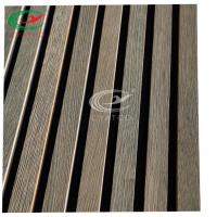 China Sound Absorbing Acoustic Wood Ceiling Panels Fireproof Harmless for sale
