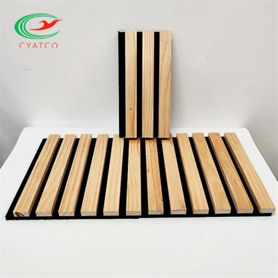 China FSC Veneer Acoustic Wall Panels Sound Absorption Fire Retardant for sale